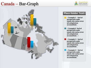 Stunning Map Of Canada For Presentation | PPT