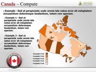 Stunning Map Of Canada For Presentation | PPT