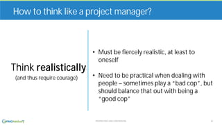 How to Think Like a Project Manager | PDF