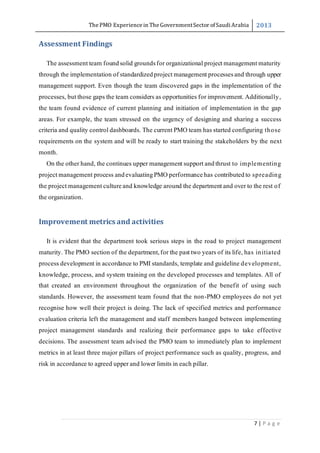 PMO assessment using OPM3 model | PDF