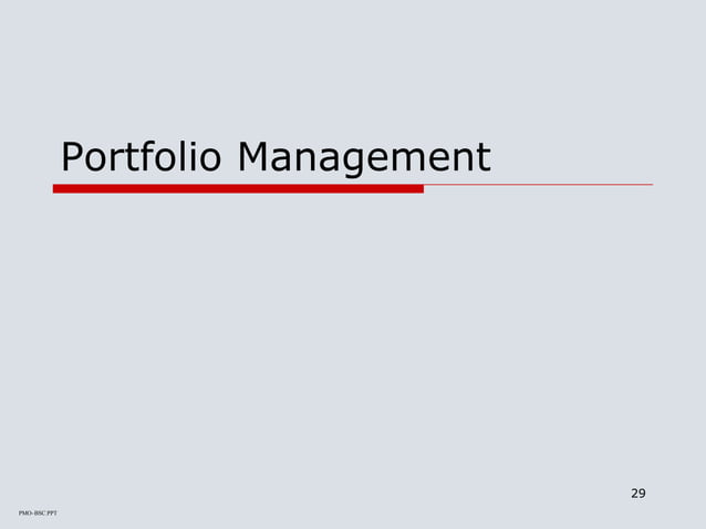 Program Management Office | PPT