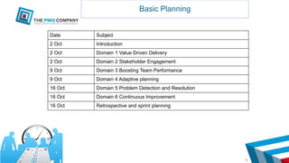 The PMO Company journey to Agile & Scrum certification Session 1 | PPT