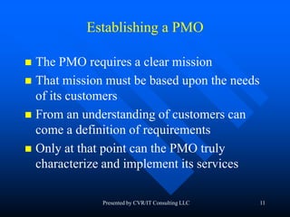 Pmo charter benefits | PPT