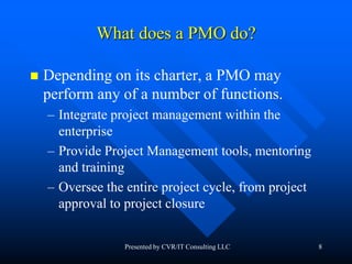Pmo charter benefits | PPT