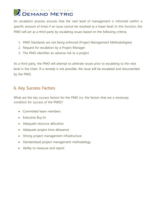 PMO Charter Template | PDF