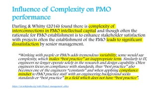PMOs and Complexity Management | PPT