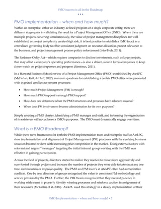 Making the Case for a PMO to Help Defense ROI | PDF