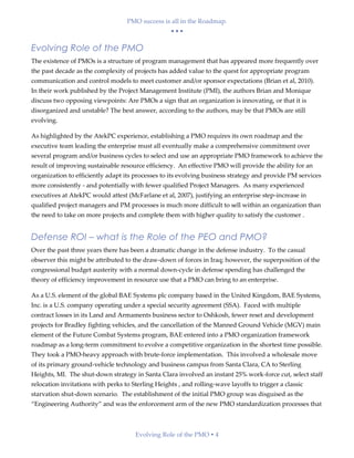 Making the Case for a PMO to Help Defense ROI | PDF