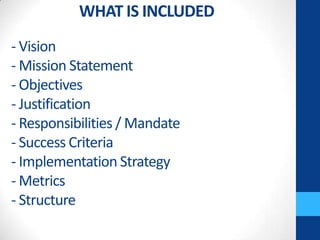 PMO Mandate | PPTX