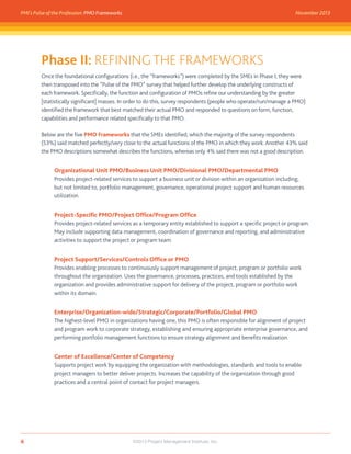 PMO Frameworks | PDF