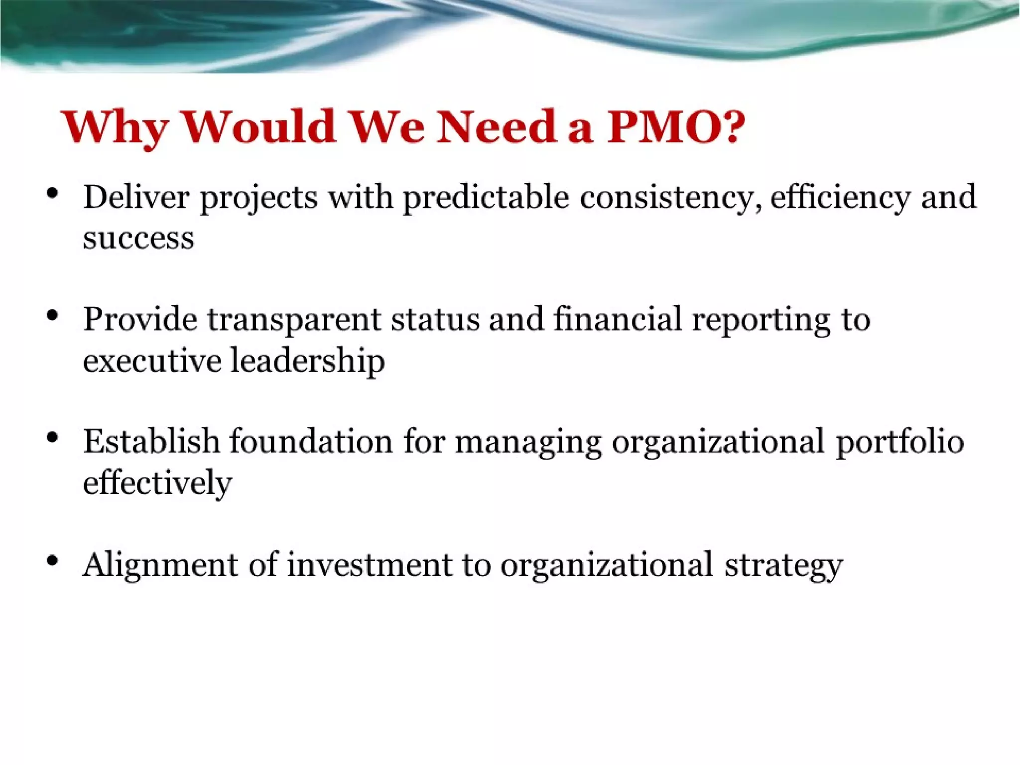 PMO implementation road-map | PDF