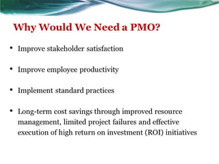 PMO implementation road-map | PDF