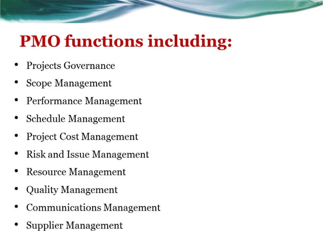 PMO implementation road-map | PDF