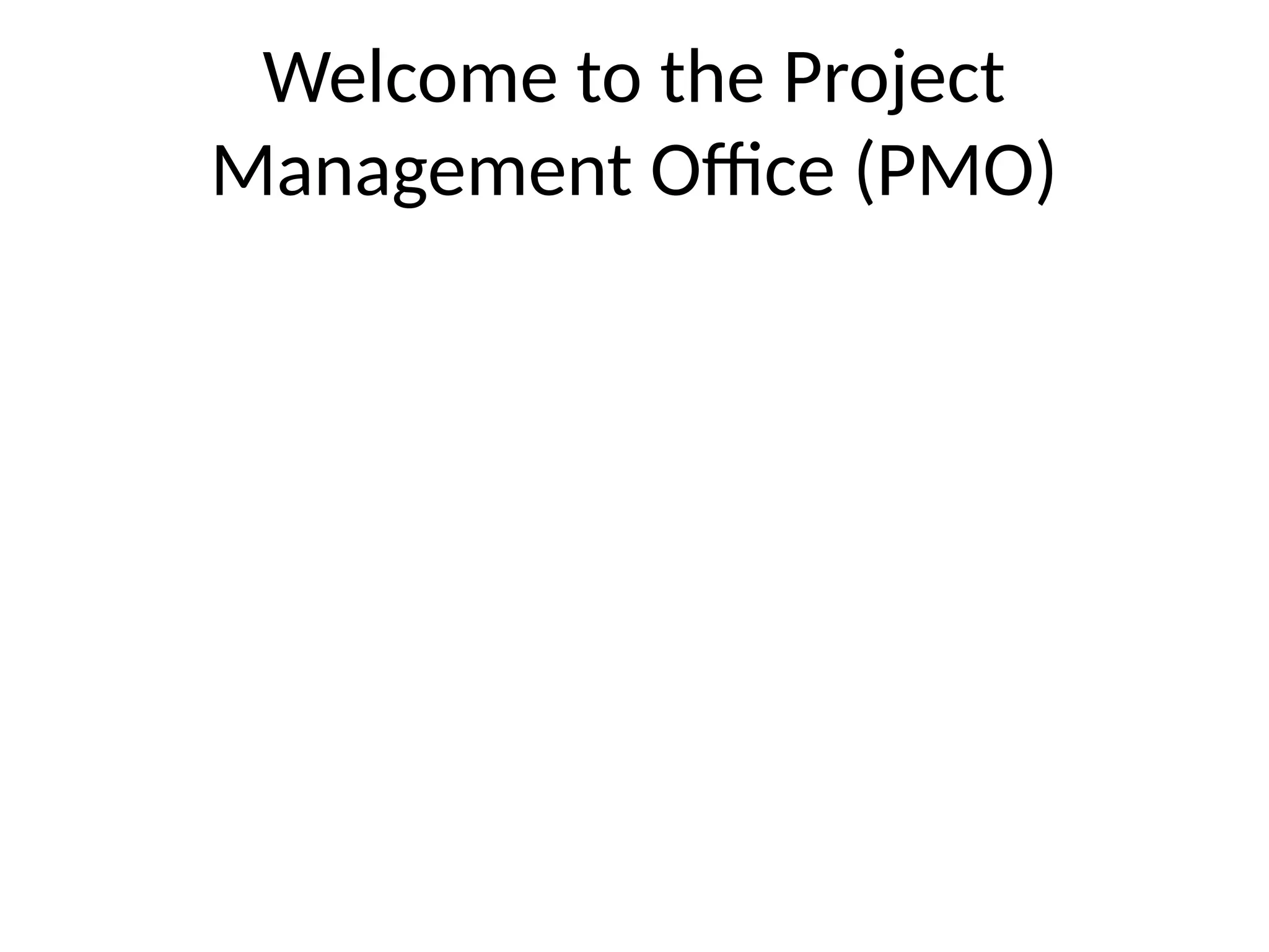 PMO_Introduction_Slide_Project management office | PPTX
