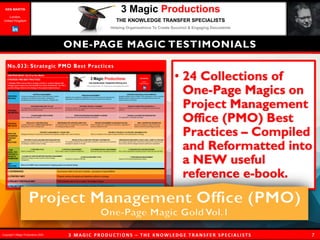 Project Management Office Vol. 1 - One Page Gold Vol. 1 | PPT