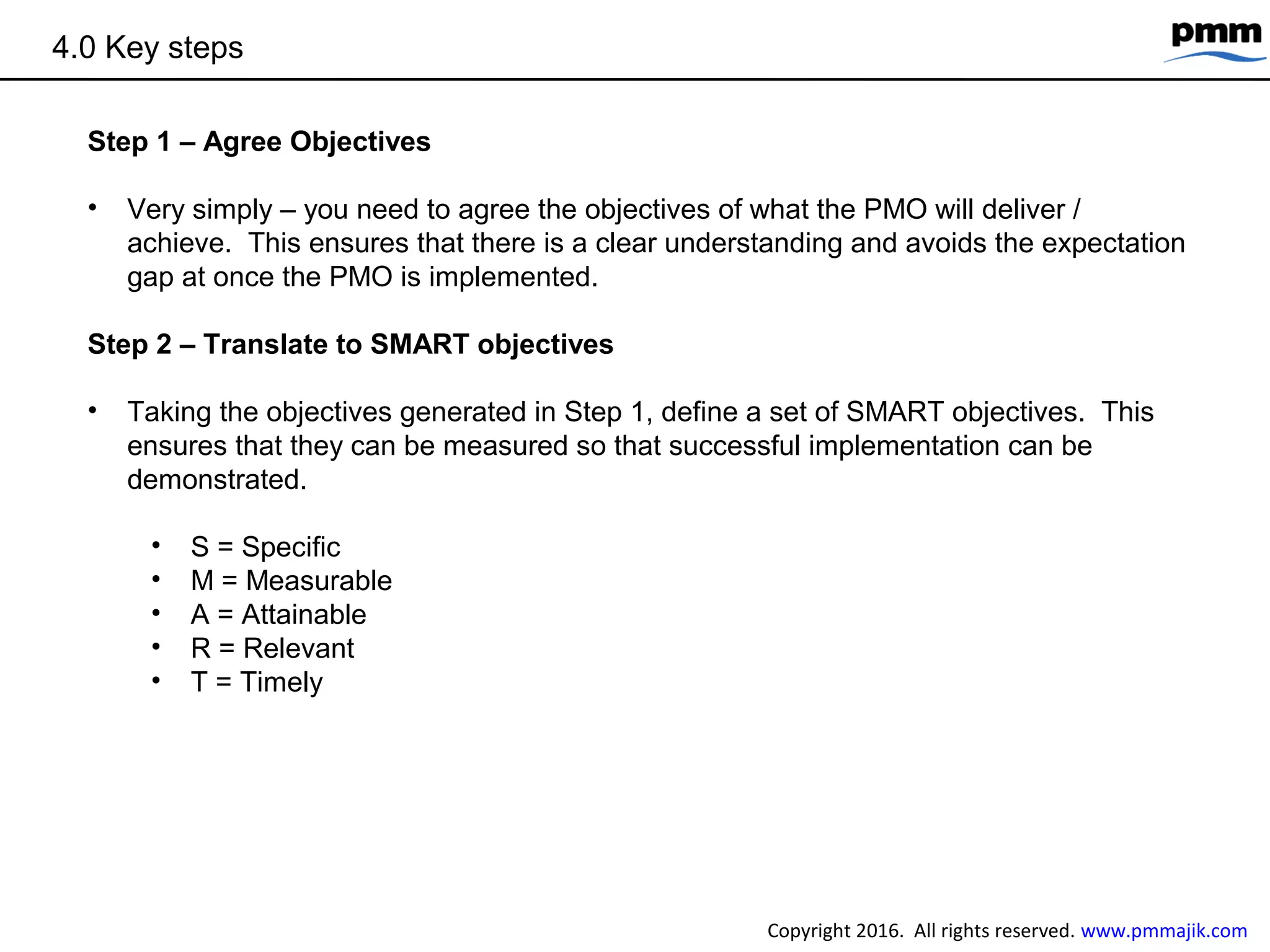PMO OBjectives - a quick guide | PPT