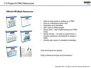 PMO OBjectives - a quick guide | PPT
