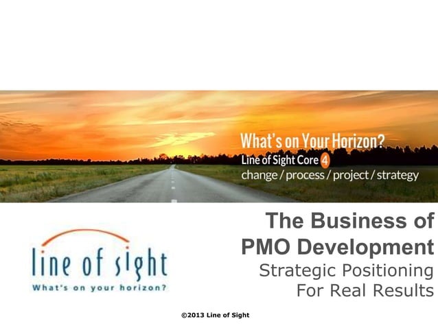 Pmo Positioning Line Of Sight Ppt 