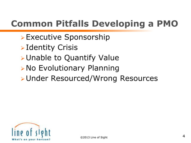 PMO Positioning - Line of Sight | PPT