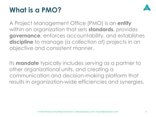 Setting up a Project Management Office (PMO) | PDF