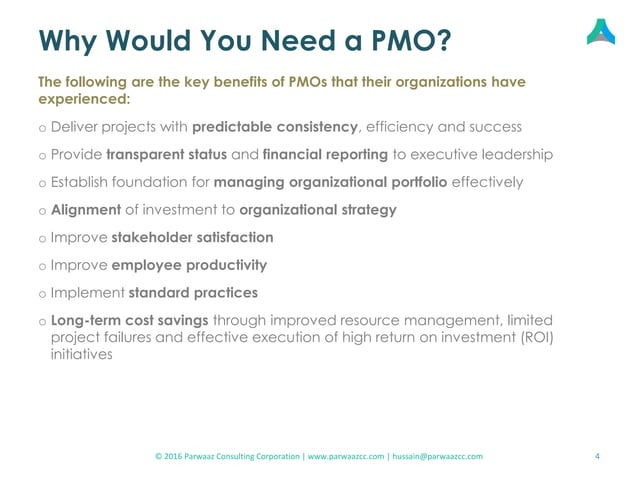 Setting up a Project Management Office (PMO) | PDF