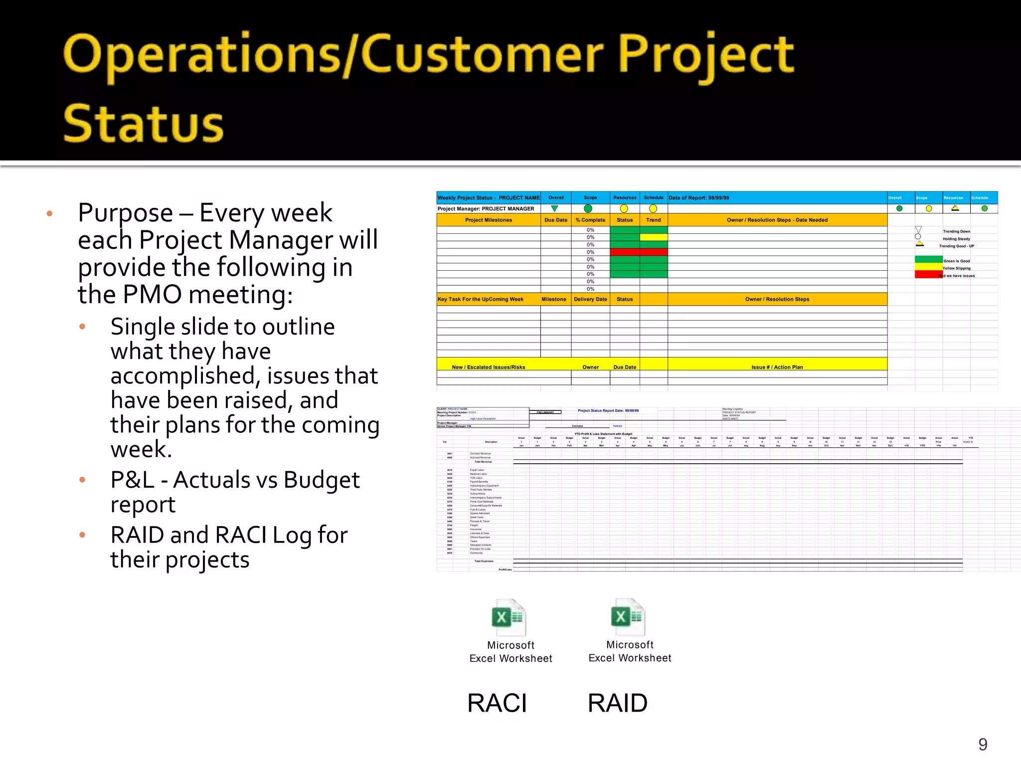 Oil and Gas EPC/Servicing Co PMO Strategy | PPTX