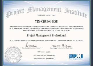 My PMP Credential | PDF