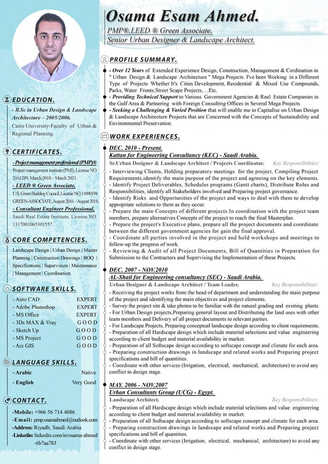 Pmp.osama ahmed cv | PDF | Computer Software and Applications | Computing