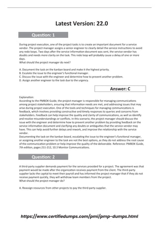 "Advance Your Career with Certifiedumps : PMI-PMP Certification Guide" | PDF
