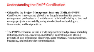 Project Management Professional Training | PDF
