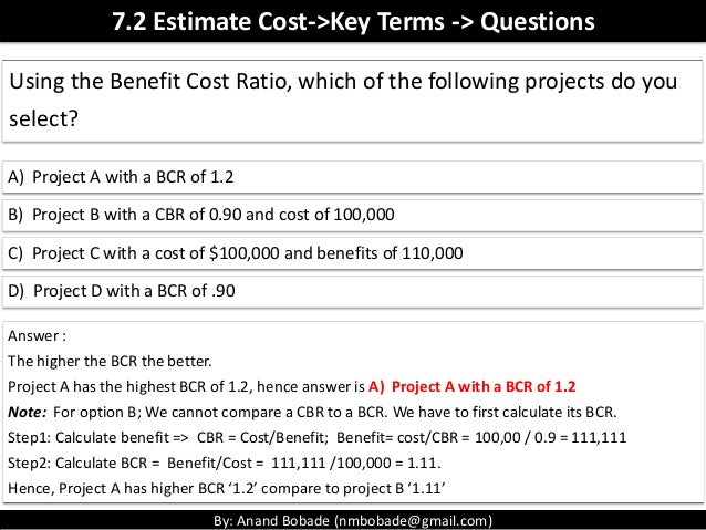 PMP Chap 7 - Project Cost Management - Part 1