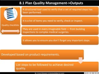 PMP Chap 8 - Project Quality Management | PPT