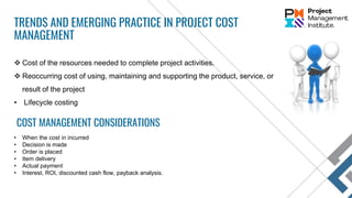 PMP-Cost Management area | PPTX