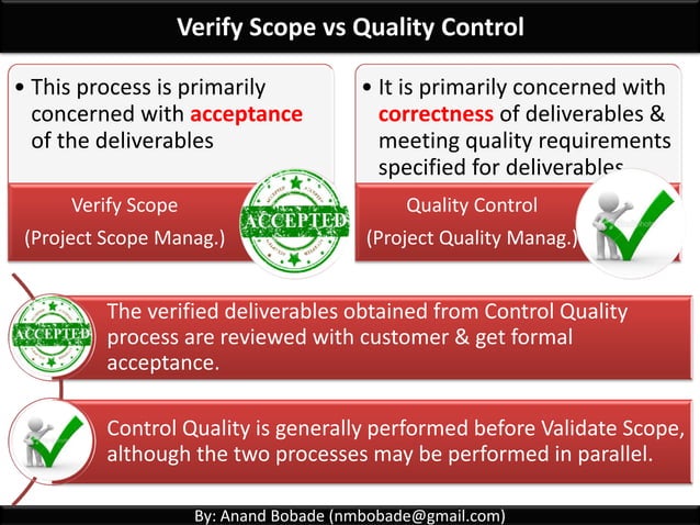PMP Key-exam-concepts-QA-QC-VS-VS | PPT