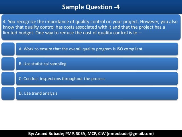PMP Key-exam-concepts-QA-QC-VS-VS | PPT