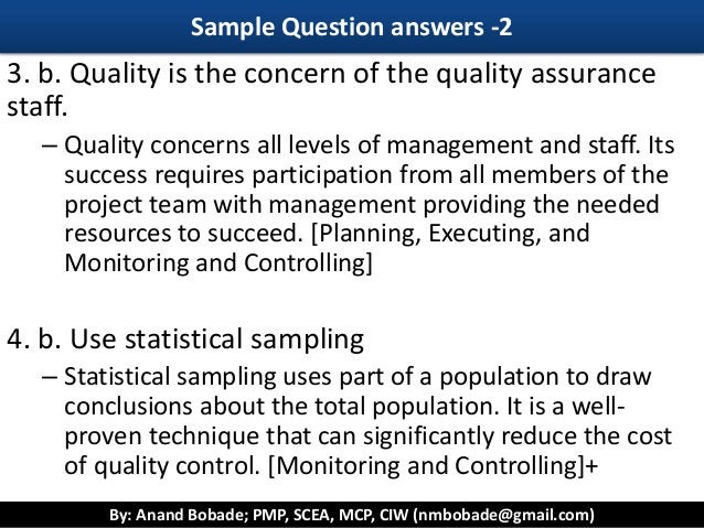 PMP Key-exam-concepts-QA-QC-VS-VS | PPT