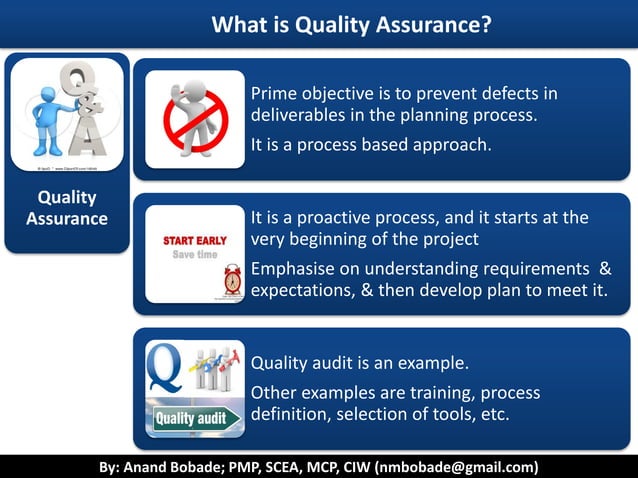 PMP Key-exam-concepts-QA-QC-VS-VS | PPT