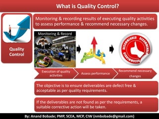 PMP Key-exam-concepts-QA-QC-VS-VS | PPT