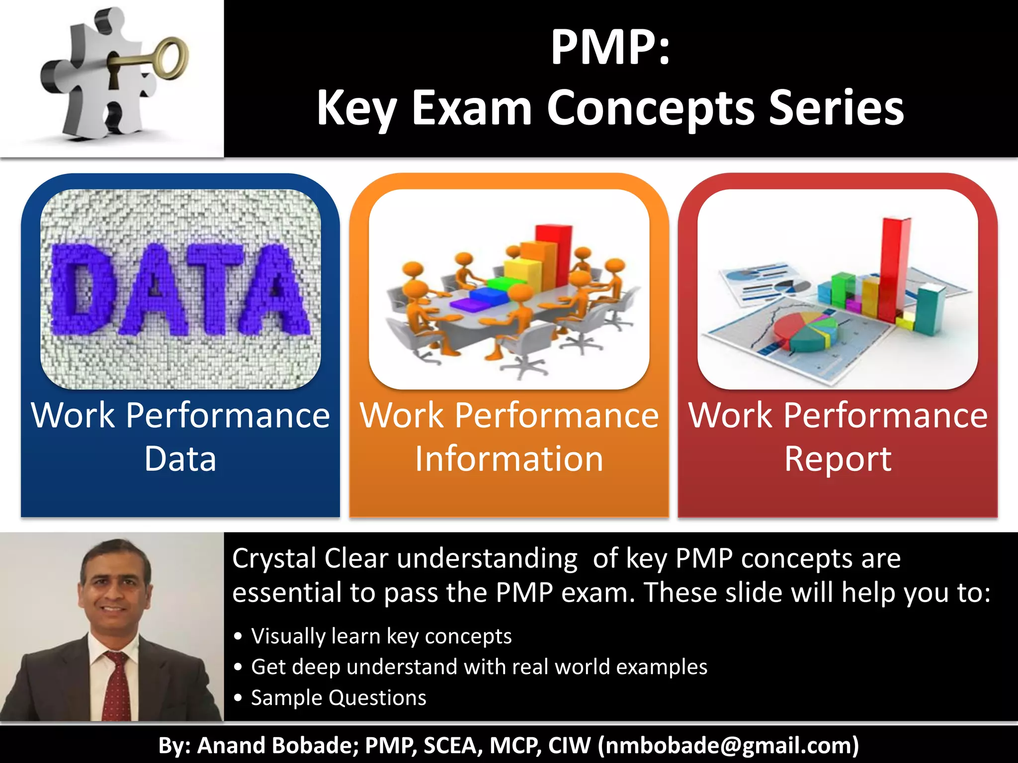 PMP Key Exam Concepts WPD, WPI & WPR | PDF