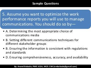 PMP Key Exam Concepts WPD, WPI & WPR | PDF