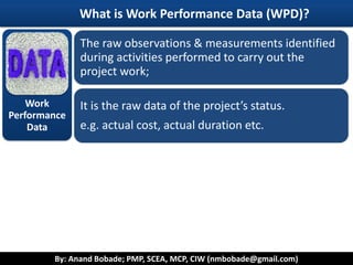 PMP Key Exam Concepts WPD, WPI & WPR | PDF