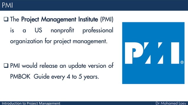 PMP Lecture 1: Introduction to Project Management | PDF | Construction ...