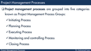 PMP Lecture 3: Project Management Processes | PDF