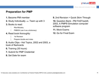 PMP Exam Preparation Experience by Prashant Poladia | PPT
