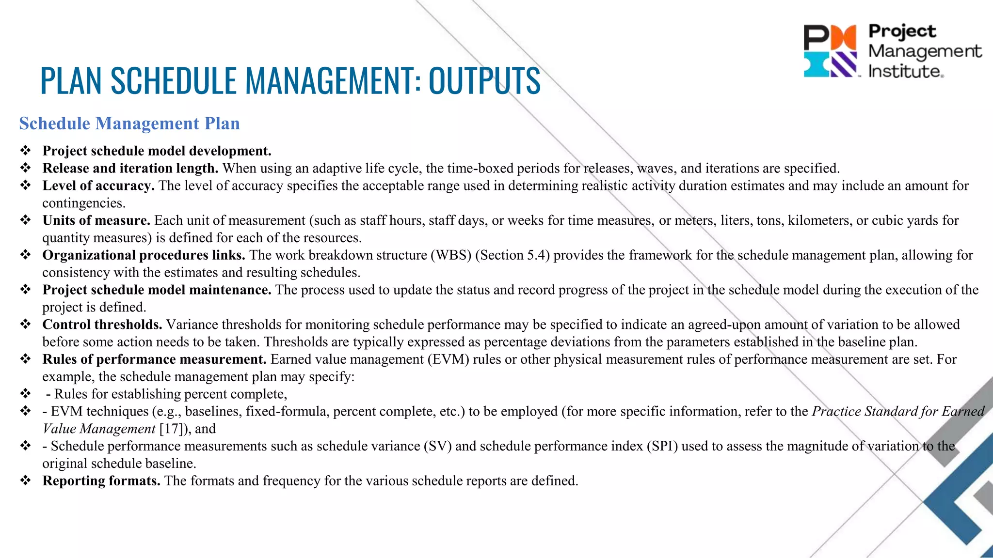 PMP-Schedule Management area | PPTX