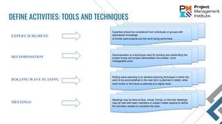 PMP-Schedule Management area | PPT