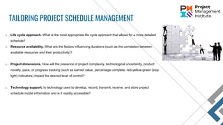 PMP-Schedule Management area | PPT