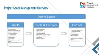 PMP-Scope Management area | PPT