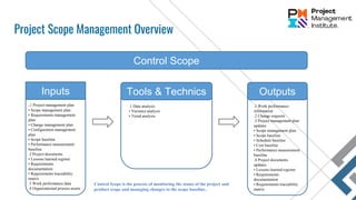 PMP-Scope Management area | PPT
