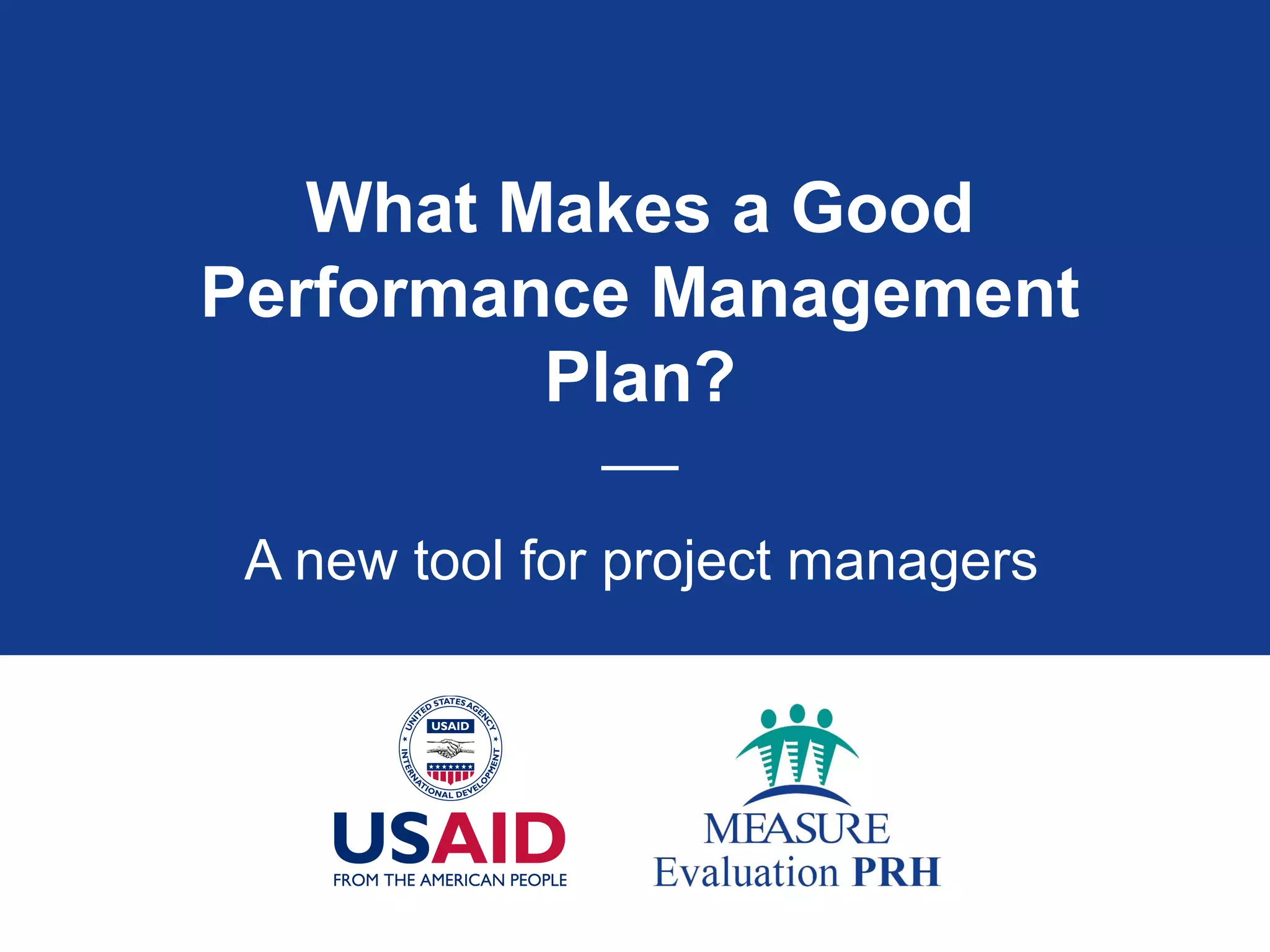 What Makes a Good Performance Management Plan? A new tool for managers ...